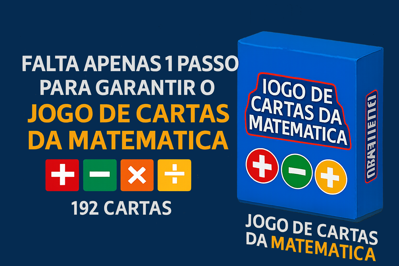 JOGO DE CARTAS DA MATEMÁTICA I @DitadinhoKIDS – Material Escolar I ...